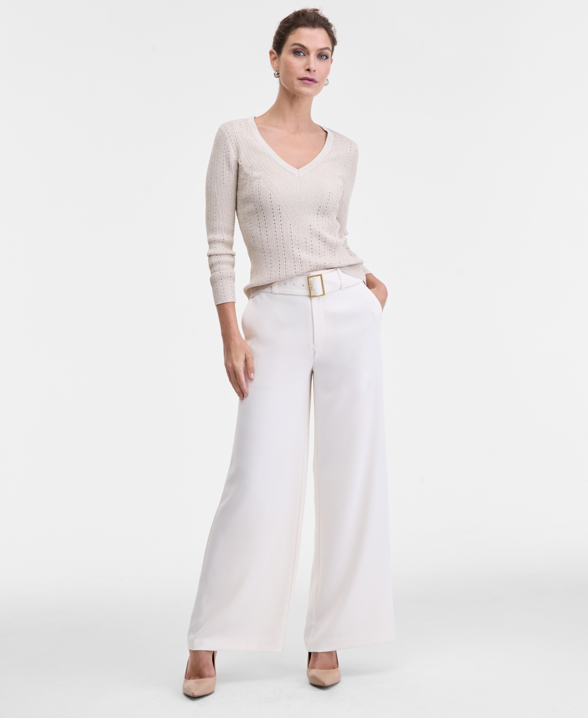 Click here for I.n.c. International Concepts Womens Belted High-R... prices