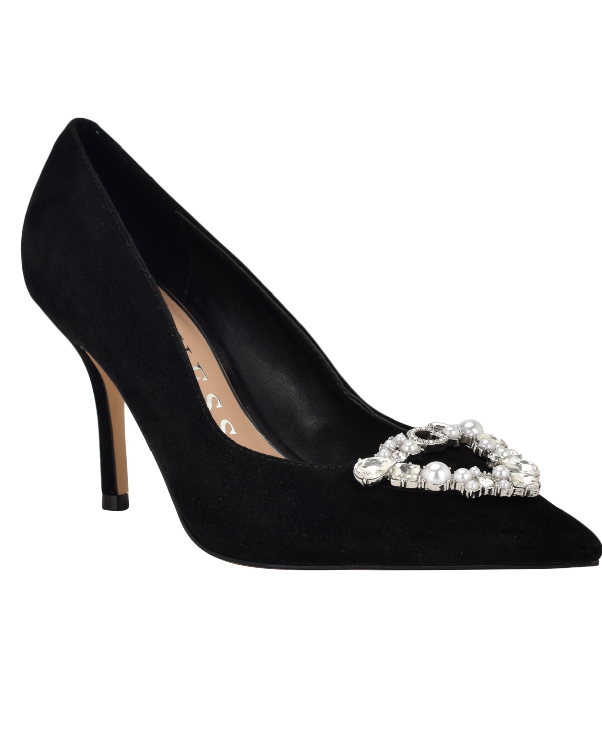 Click here for Guess Womens Prinsen Rhinestone Embellished Pointe... prices