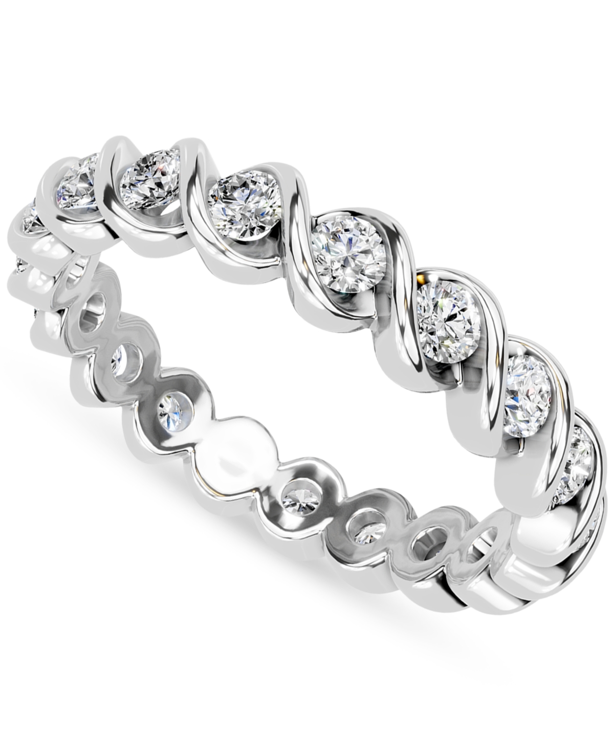 Click here for Diamond Eternity Band (1 ct. t.w.) in Platinum or... prices