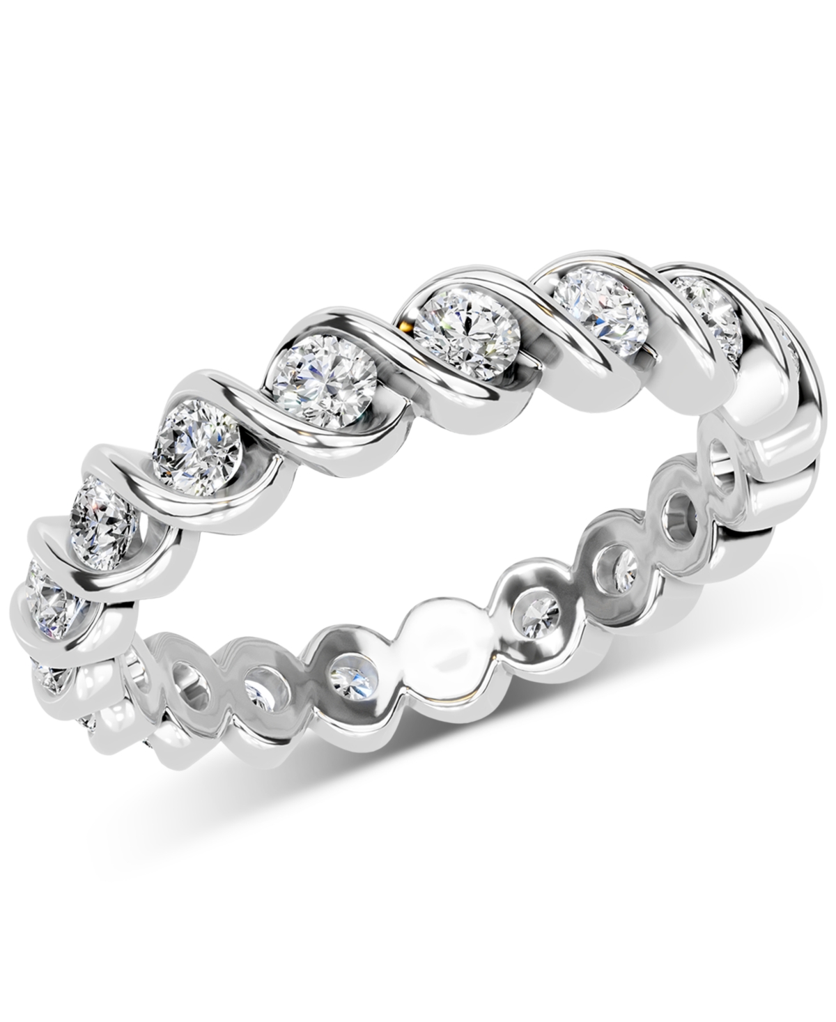 Click here for Diamond Eternity Band (1 ct. t.w.) in Platinum or... prices
