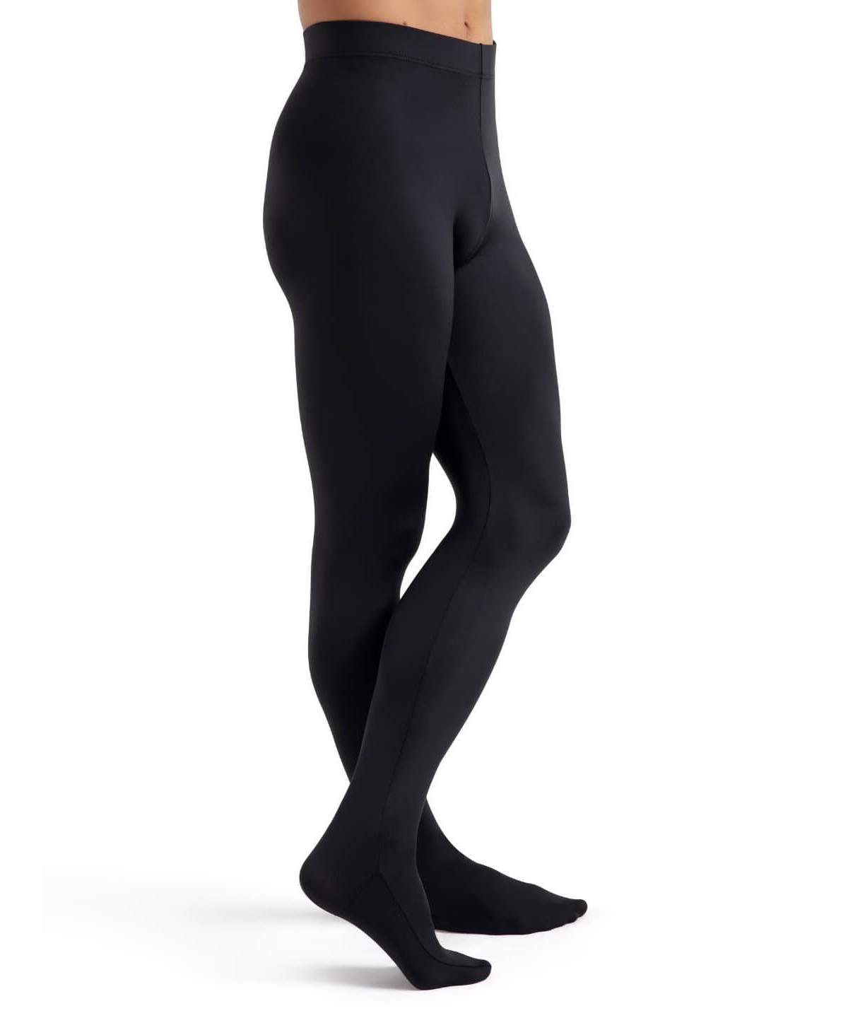 Click here for Capezio Mens Ultra Soft Footed Tights - Black prices