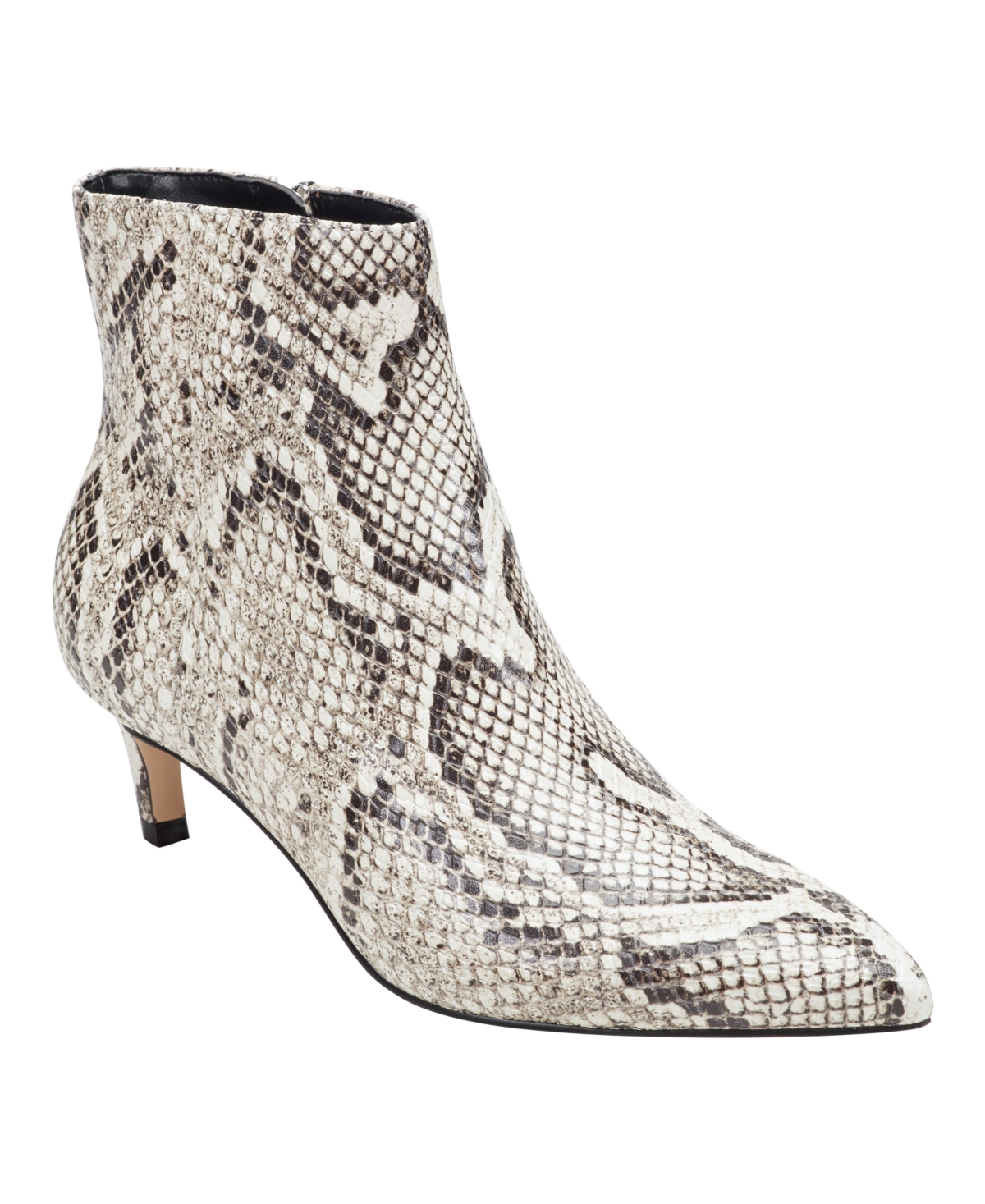 Marc Fisher Ltd Womens Itzia Pointed Toe Dress Booties - White Snake Multi