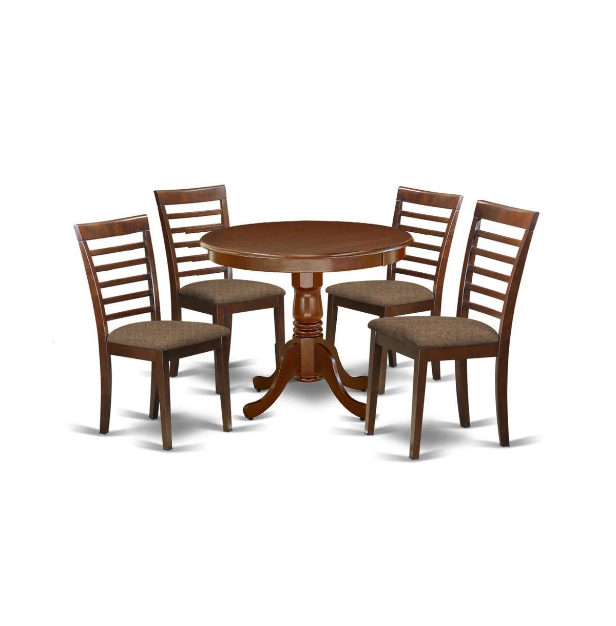 Click here for East West Furniture Dining Room Set Mahogany - Mah... prices