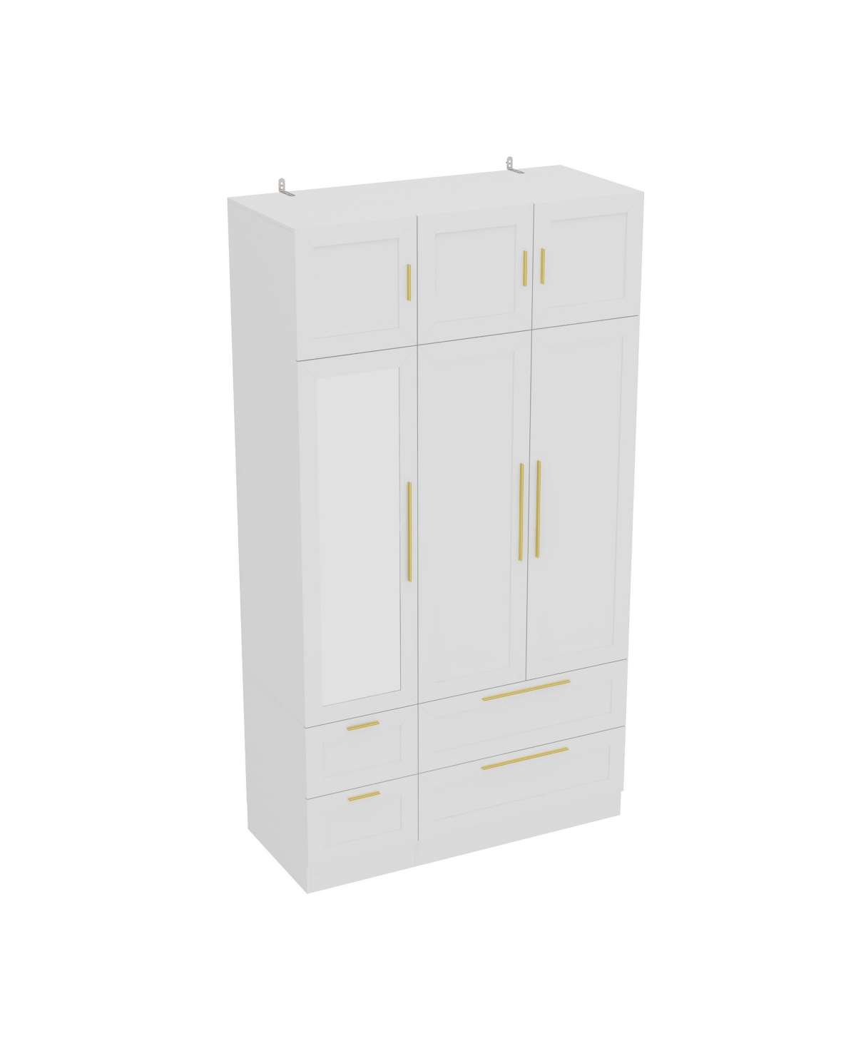 Click here for Homsee Luxurious white linen 6-door 4-drawer wardr... prices