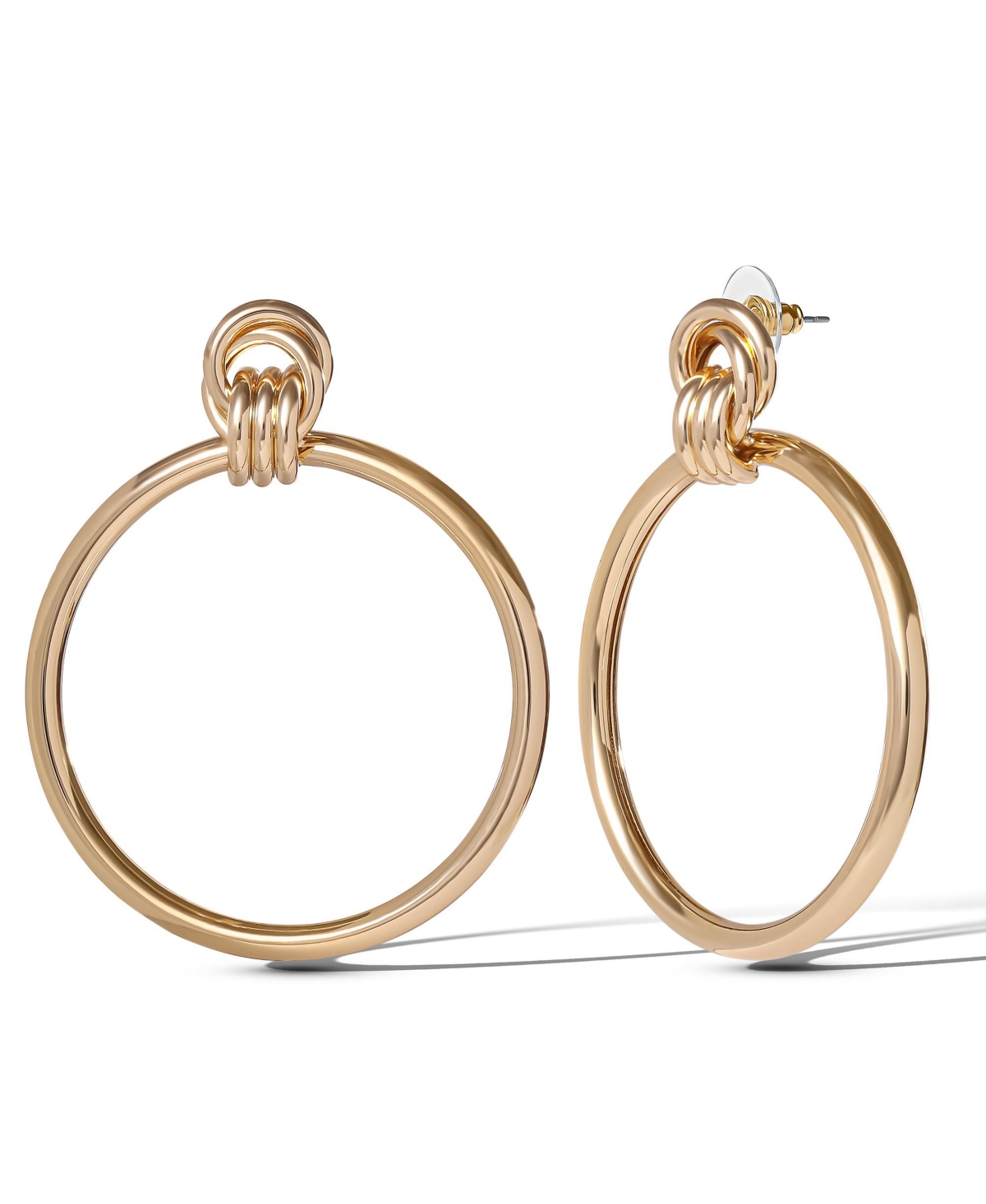 Click here for Jessica Simpson Oversized Gold Circle Drop Earring... prices