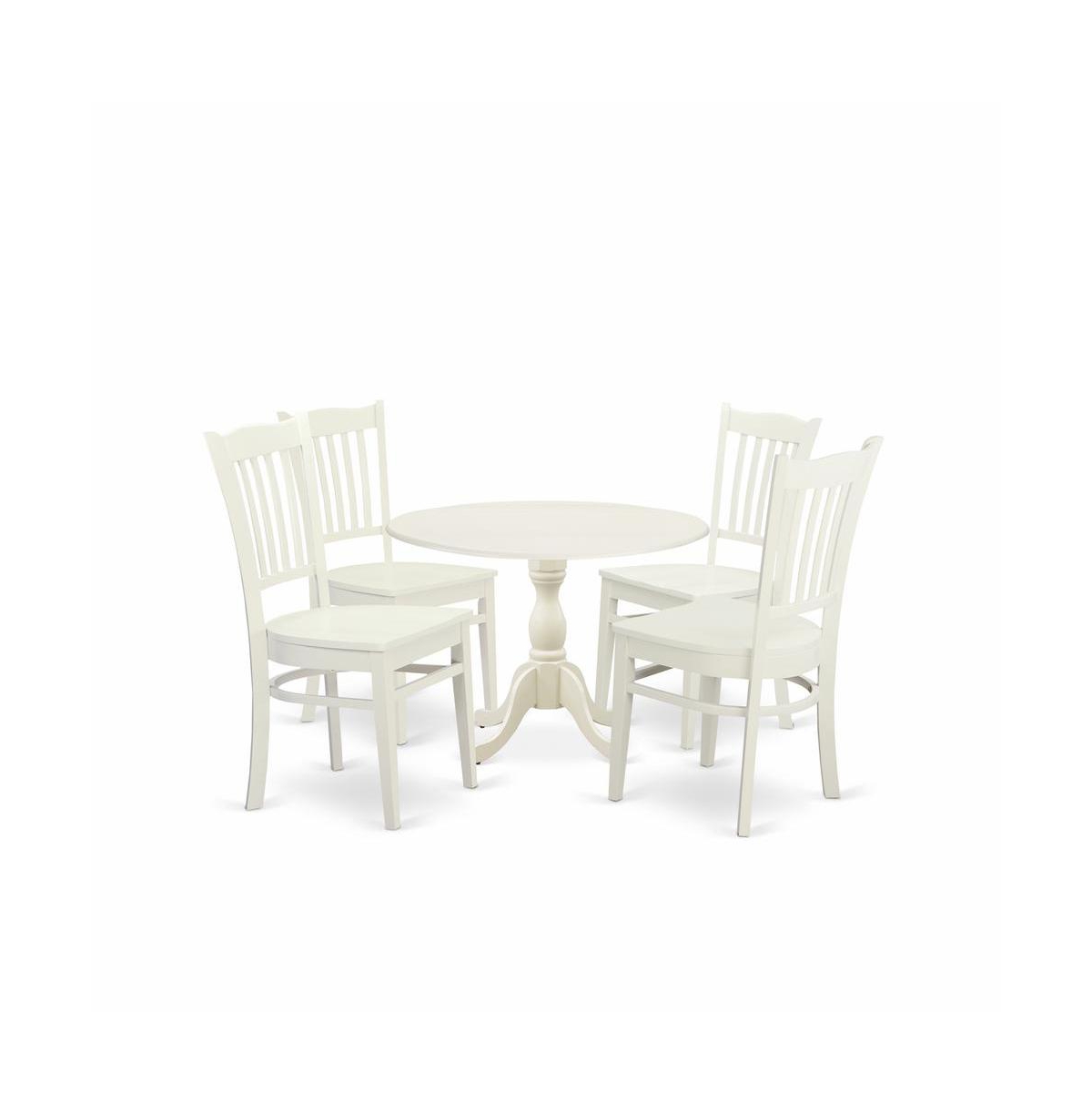 Click here for East West Furniture 5 Piece Dining Table Set Conta... prices