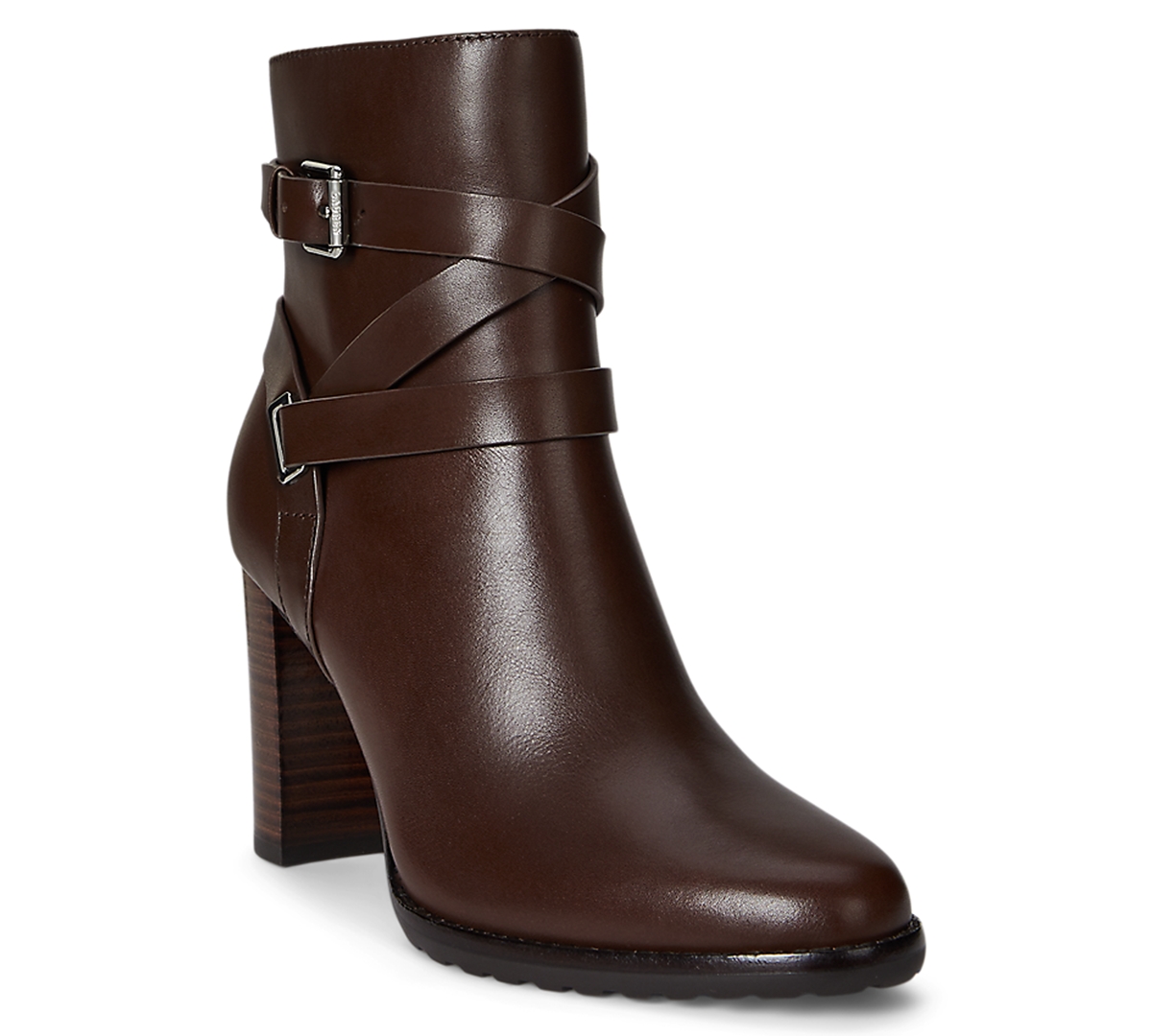 Lauren Ralph Lauren Womens Collins Dress Booties - Dark Hickory