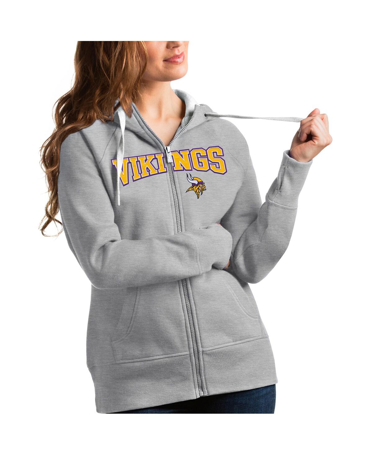 Click here for Antigua Womens Heathered Gray Minnesota Vikings Wo... prices