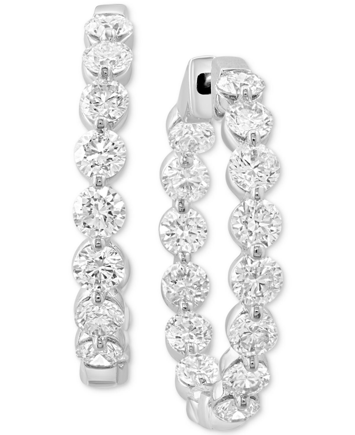 Click here for Effy Lab Grown Diamond In & Out Hoop Earrings (2-7... prices