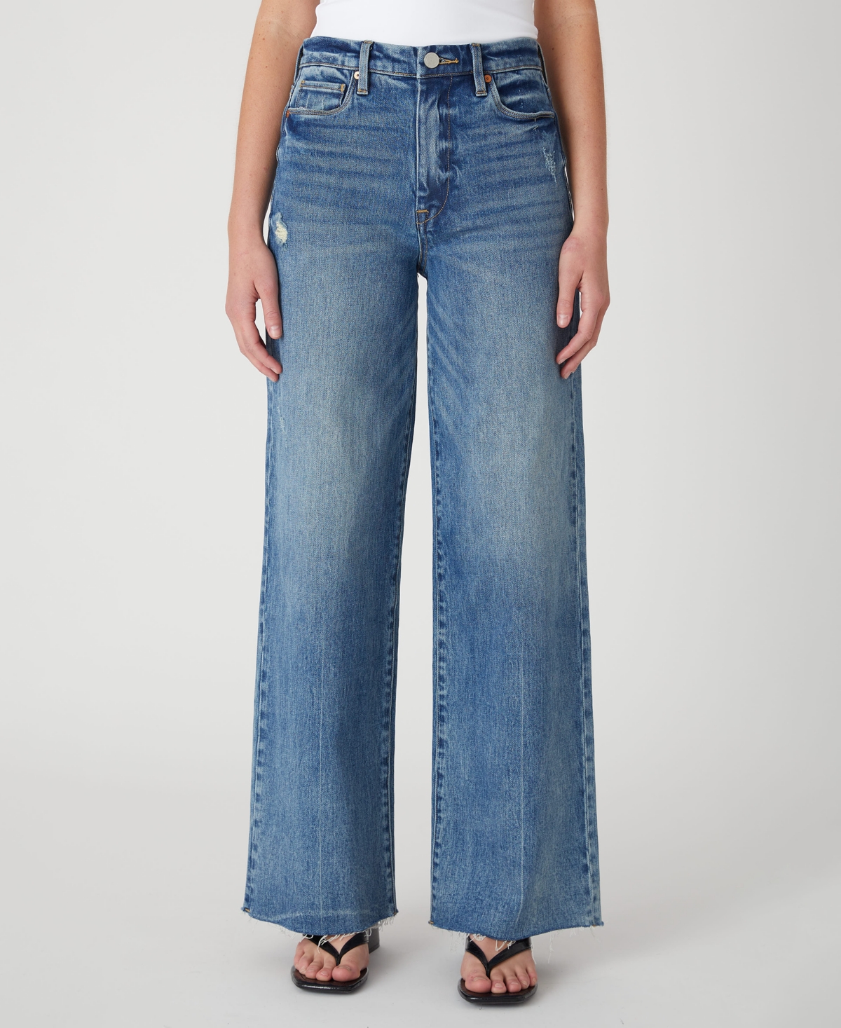 Click here for Blank Nyc Womens Franklin High Rise Wide Leg Jeans... prices