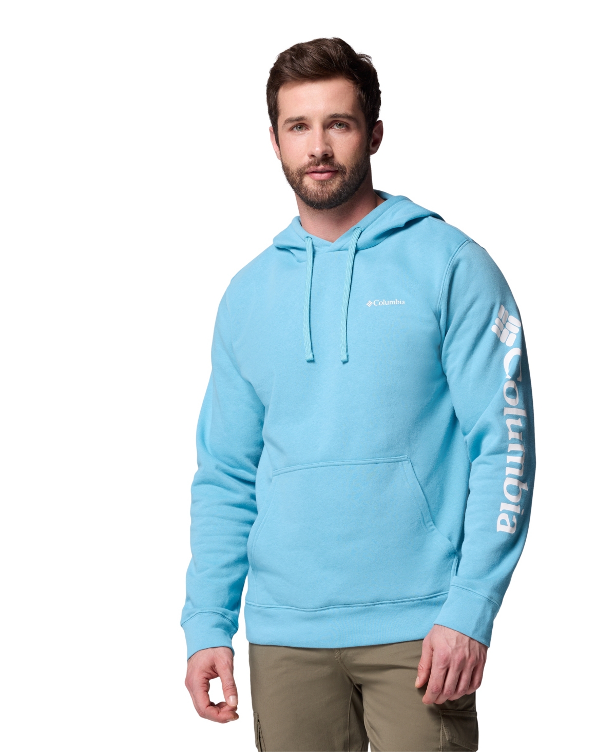 Click here for Columbia Mens Trek Drawcord Hoodie - Vintage blue prices