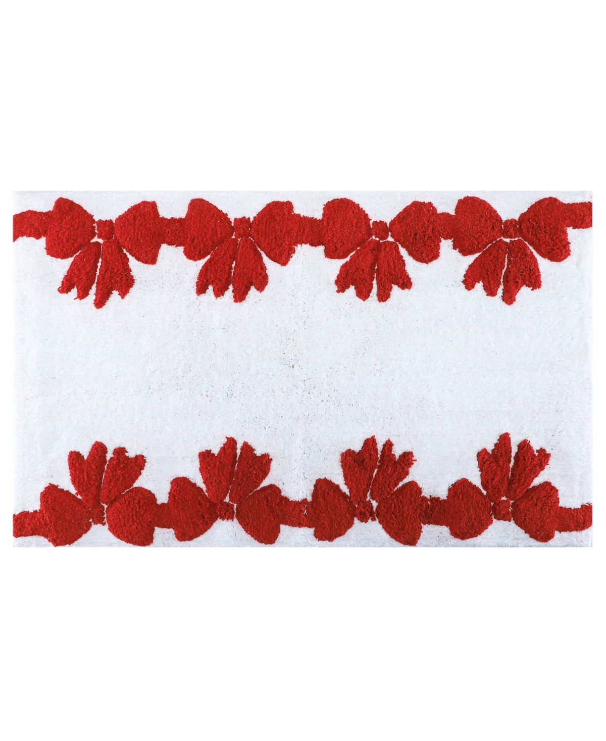 Click here for Holly Bells Holiday Bow Cotton Border Bath Rug  20... prices