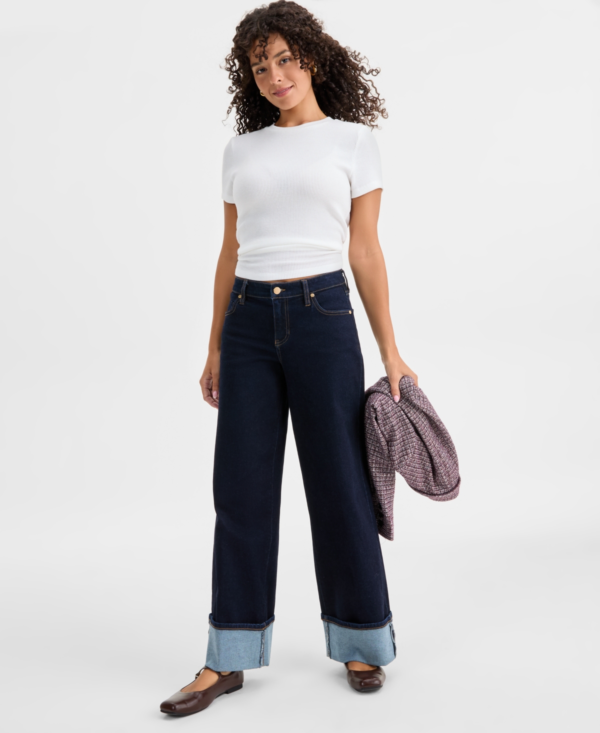 Click here for Liverpool Los Angeles Womens Morgan Cuffed Wide-Le... prices
