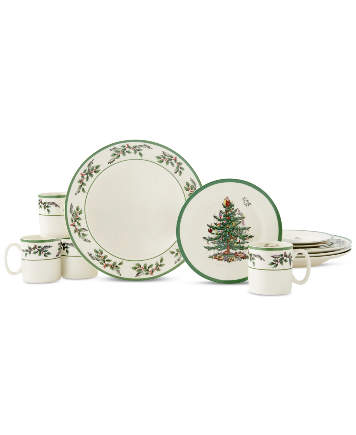 Click here for Spode Christmas Tree Holly 12 Pc. Dinnerware Set... prices