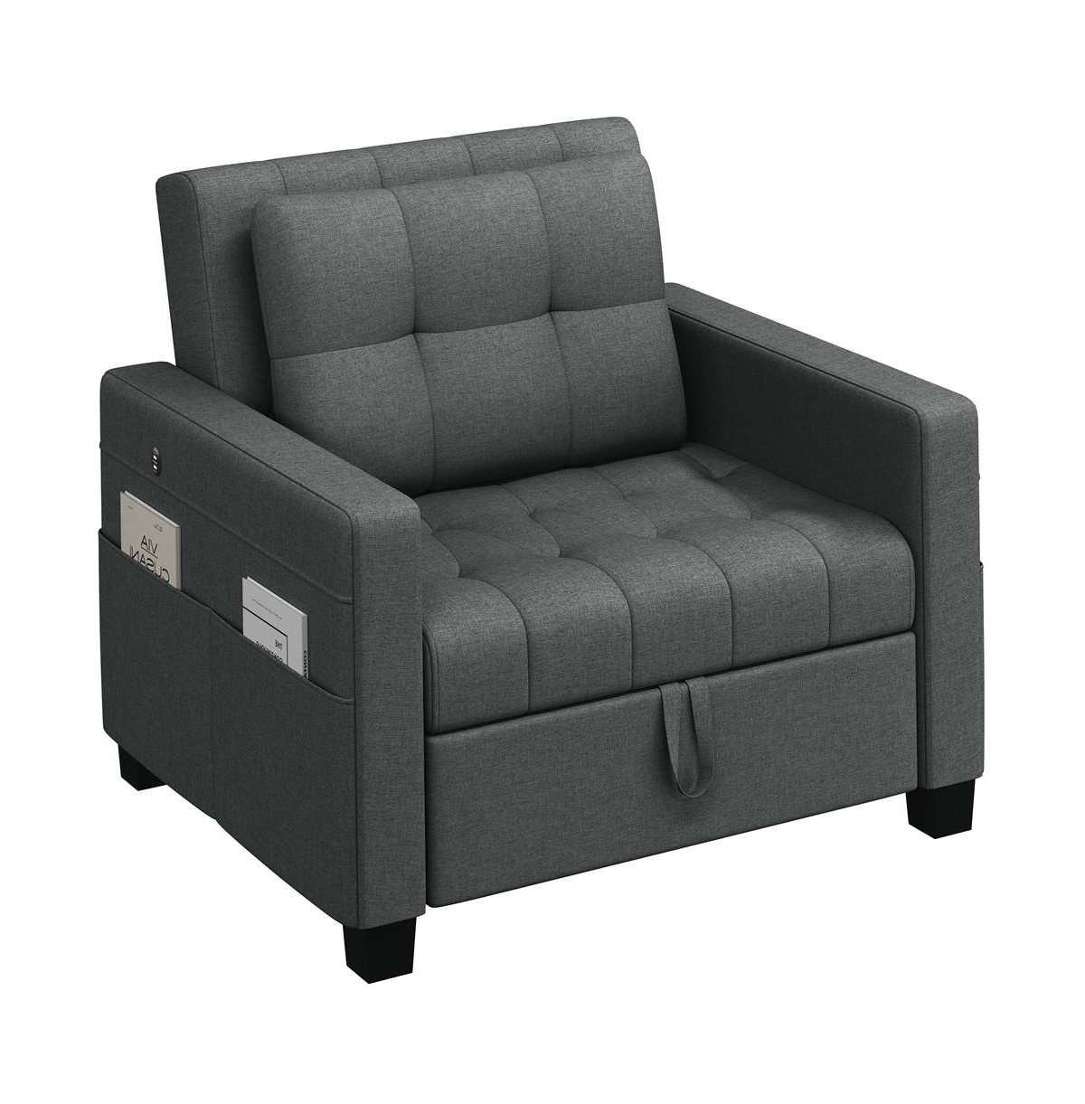 Click here for Yaheetech 3-in-1 Convertible Sleeper Chair Bed wit... prices