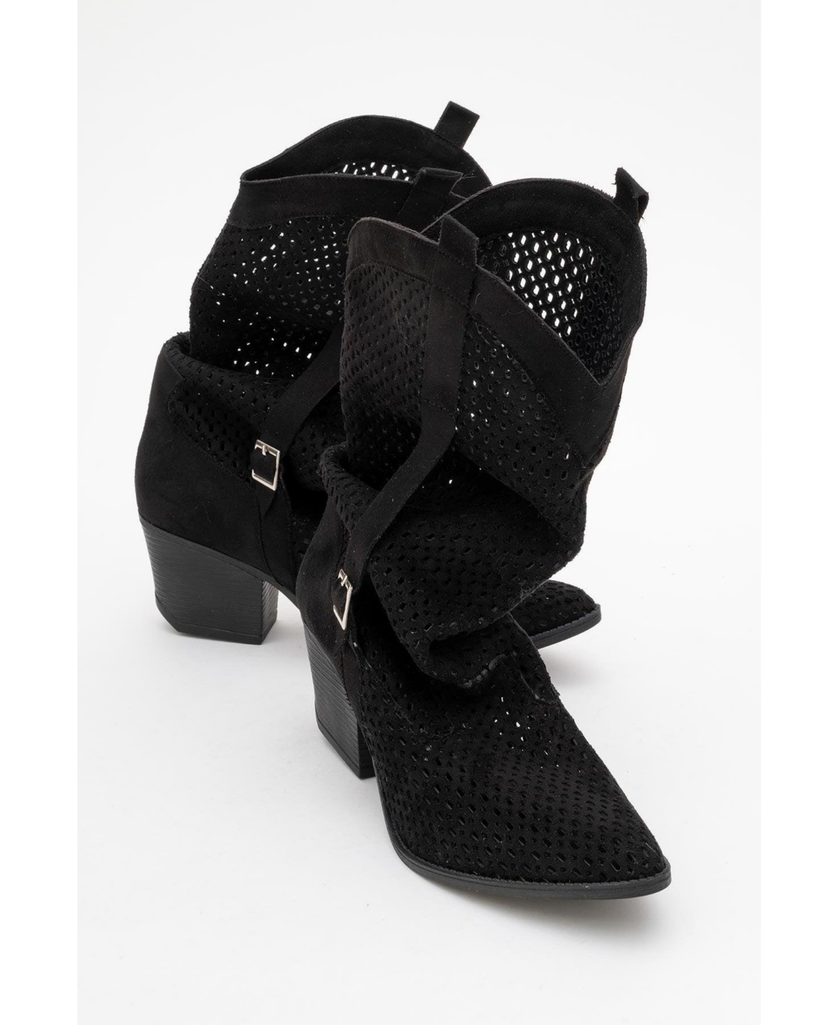 Click here for Prologue Shoes Larry Elasticated Block Heel Boot -... prices
