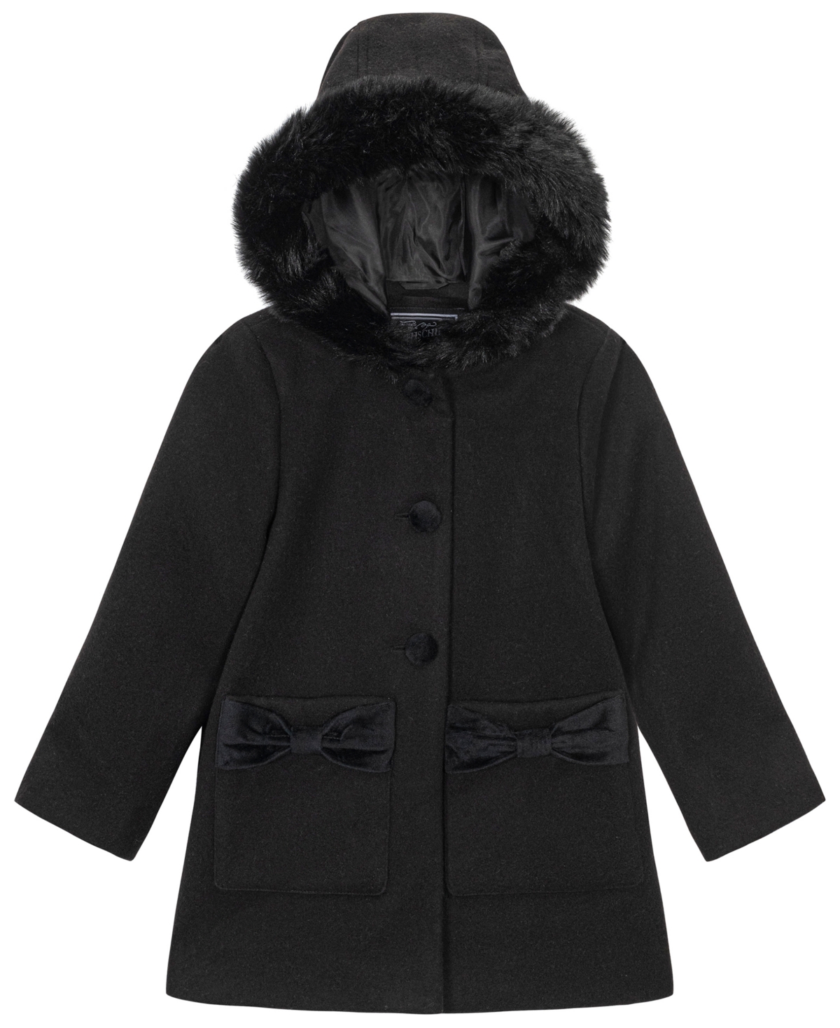 Click here for S Rothschild & Co Big Girl Bow Pocket Dress Coat -... prices