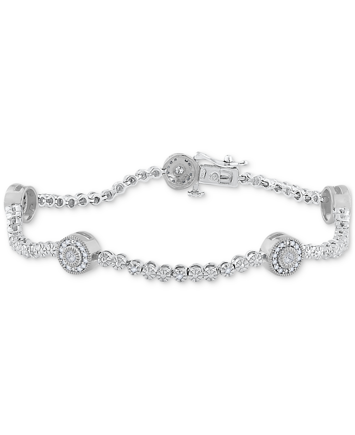 Click here for Diamond Circle Bracelet in Sterling Silver (1/2 ct... prices