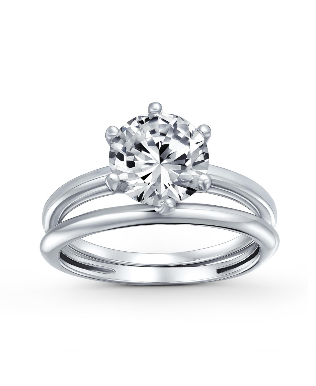 Click here for Bling Jewelry Traditional Etoile 3CTW Round Solita... prices