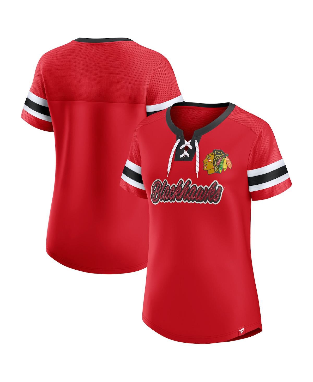 Click here for Fanatics Womens Red Chicago Blackhawks Iconic Athe... prices