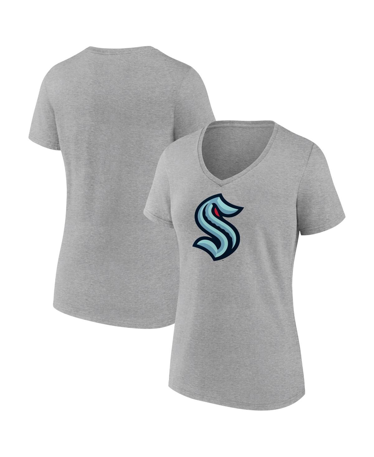 Click here for Fanatics Womens Heathered Gray Seattle Kraken Prim... prices