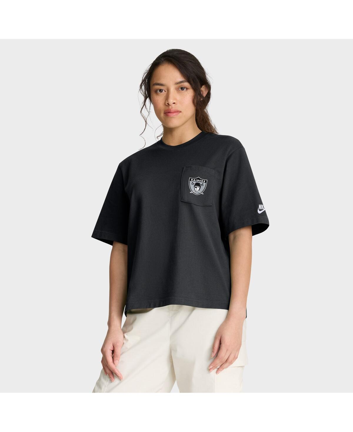 Click here for Nike Womens Black Las Vegas Raiders Rewind Pocket... prices