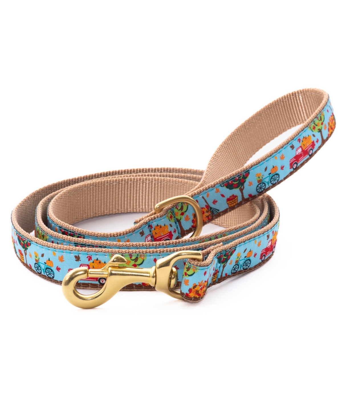 Click here for Up Country Purple Gingham Dog Lead - Tan prices