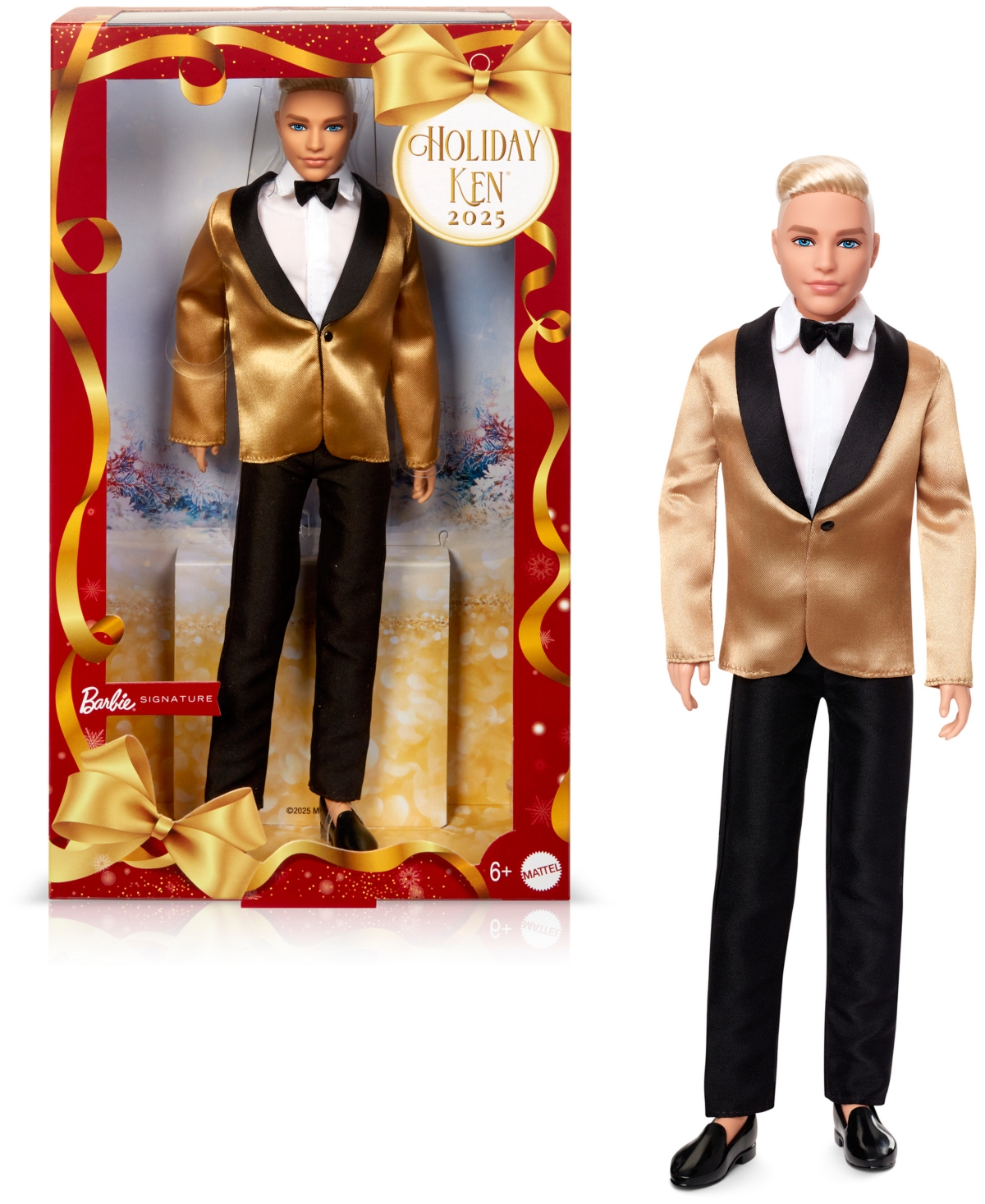 Click here for Barbie 2025 Holiday Ken Doll Blonde Hair - Multico... prices