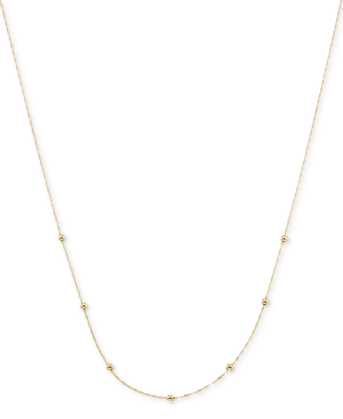 Click here for Polished Bead Singapore Link 18 Chain Necklace in... prices