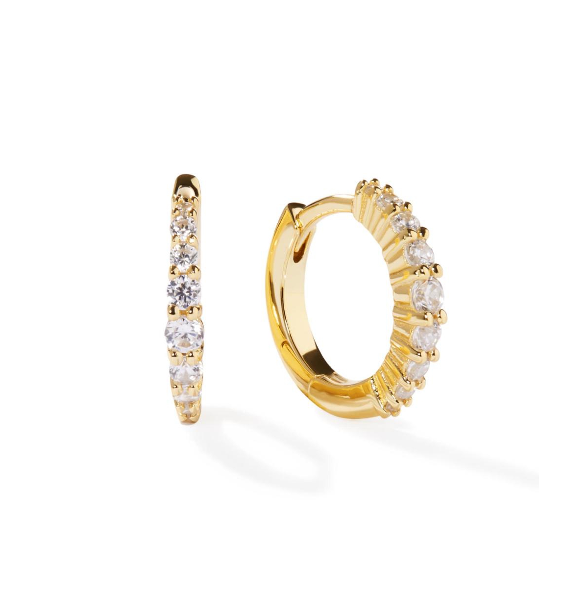 Click here for Ana Luisa - Huggie Hoops - Nava - Gold  gold prices