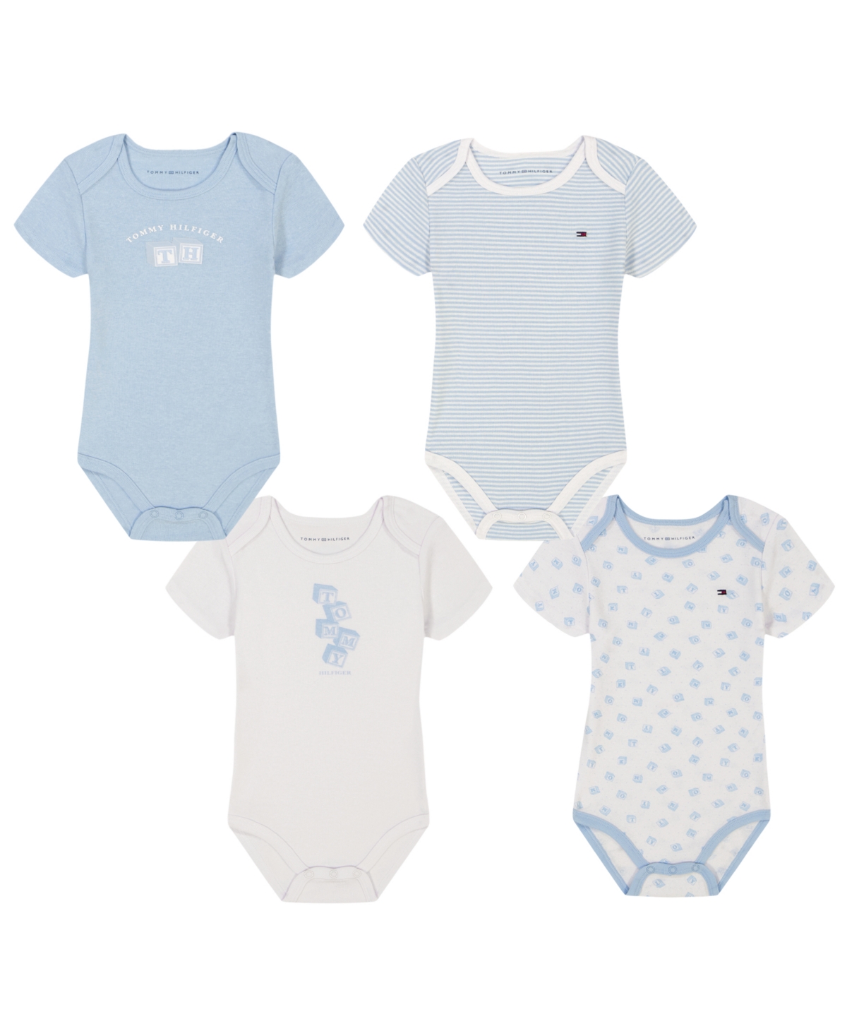 Click here for Tommy Hilfiger Baby Boys 4-Pack Short Sleeve Bodys... prices