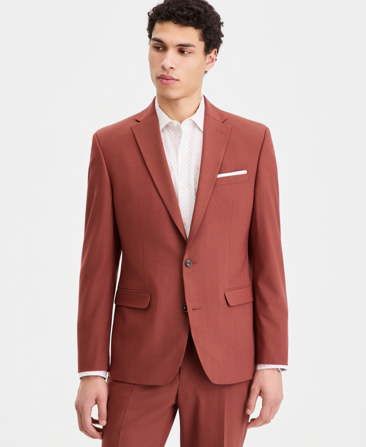 Click here for Bar Iii Mens Slim-Fit Wool Blend Suit Separates Ja... prices