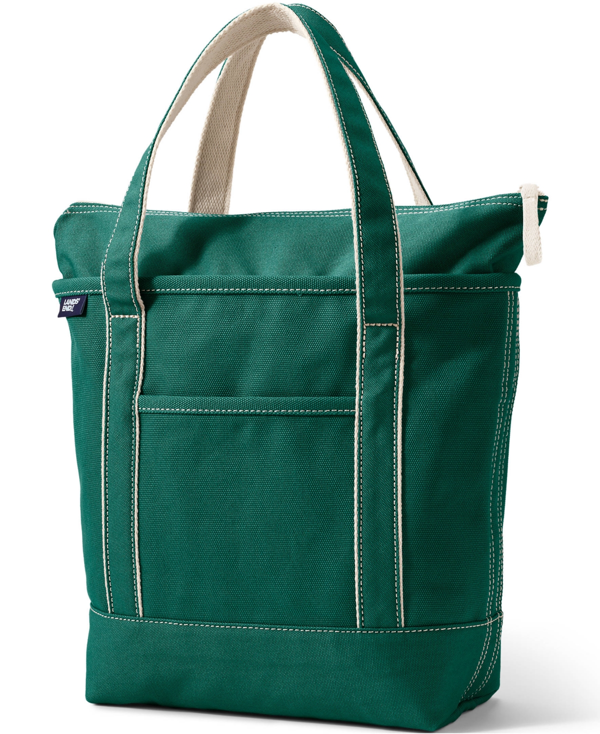 Click here for Lands End Medium Solid Color 5 Pocket Zip Top Canv... prices