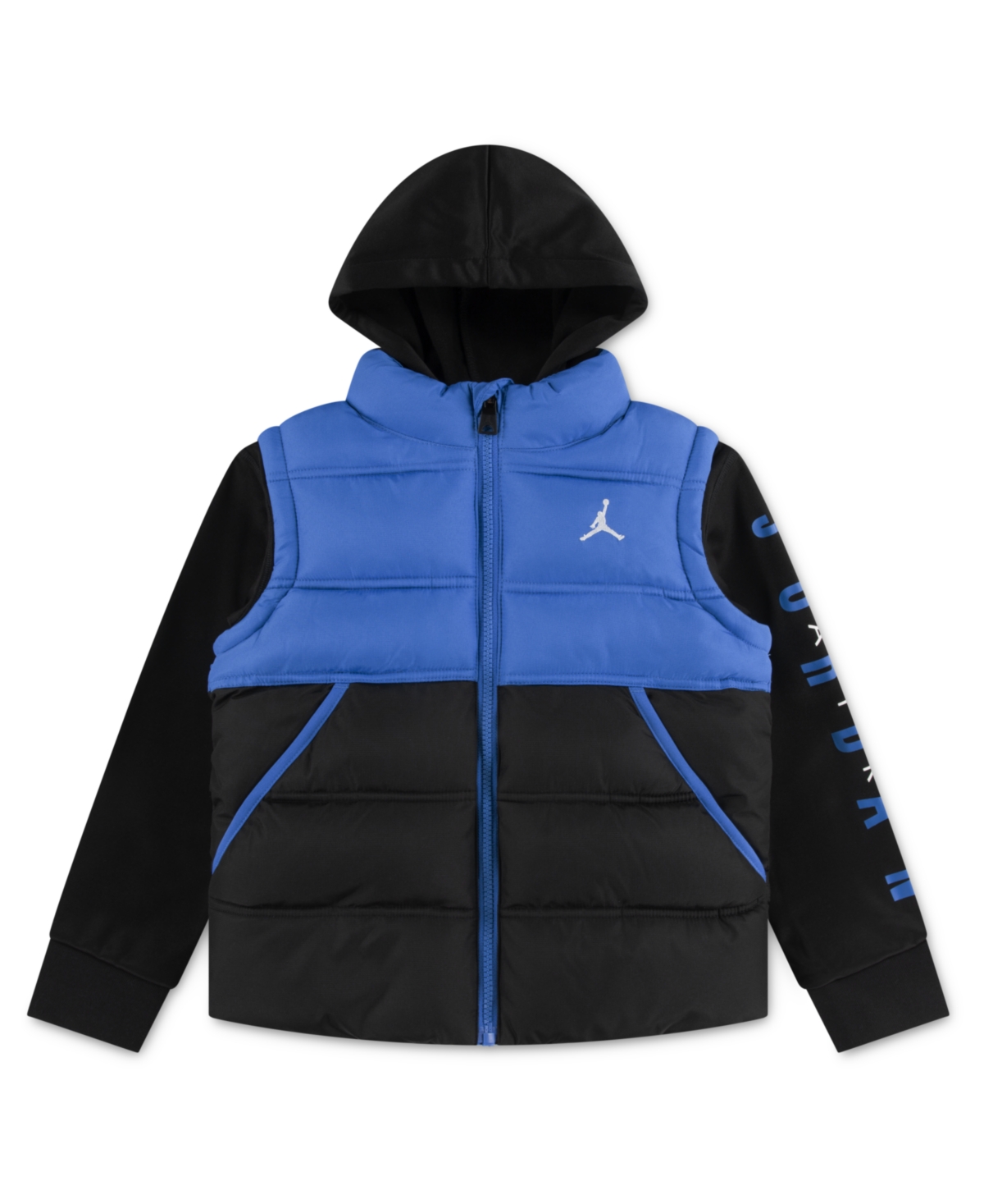 Click here for Jordan Little and Toddler Boys Layered-Look Hooded... prices