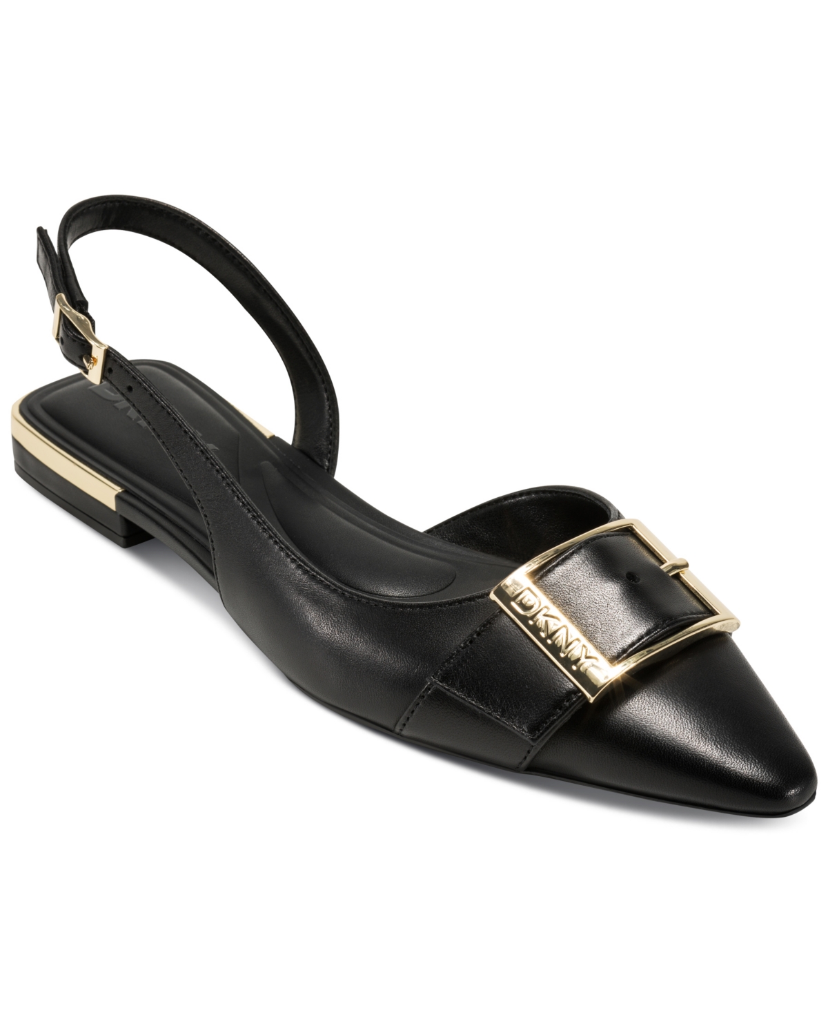 Click here for Dkny Womens Clemma Buckle Slingback Flats - Black prices