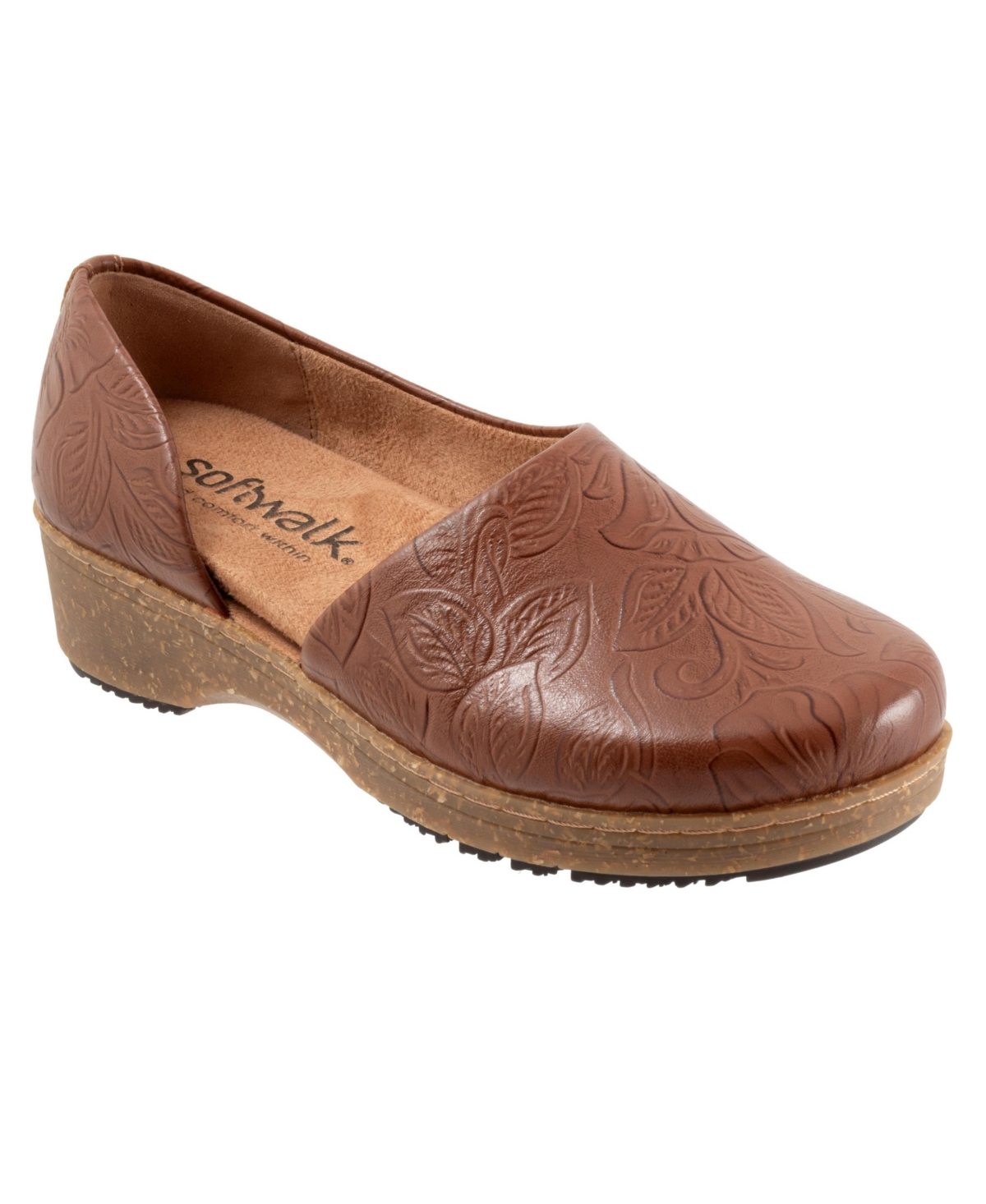 Click here for Softwalk Addie Clog - Luggage floral prices