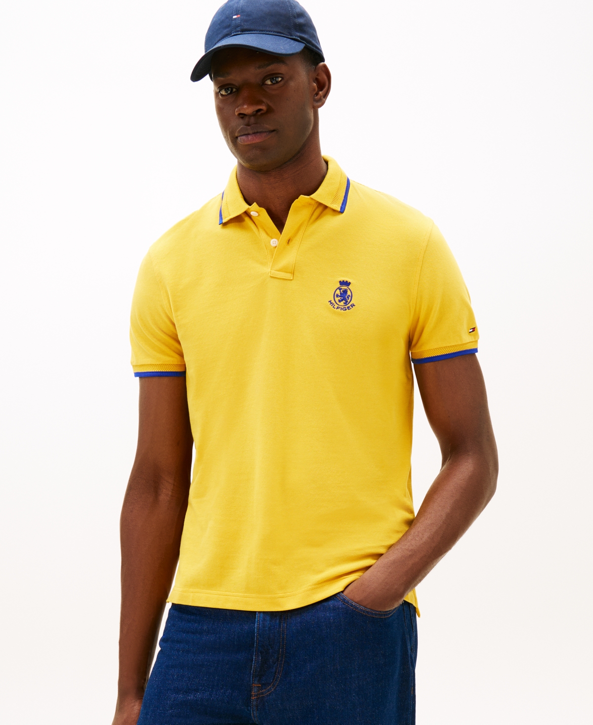 Click here for Tommy Hilfiger Mens Holiday Crest Regular Fit Polo... prices