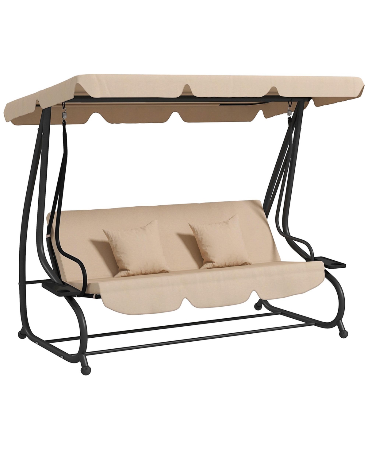 Click here for Outsunny 3-Seat Outdoor Patio Swing Chair with Adj... prices