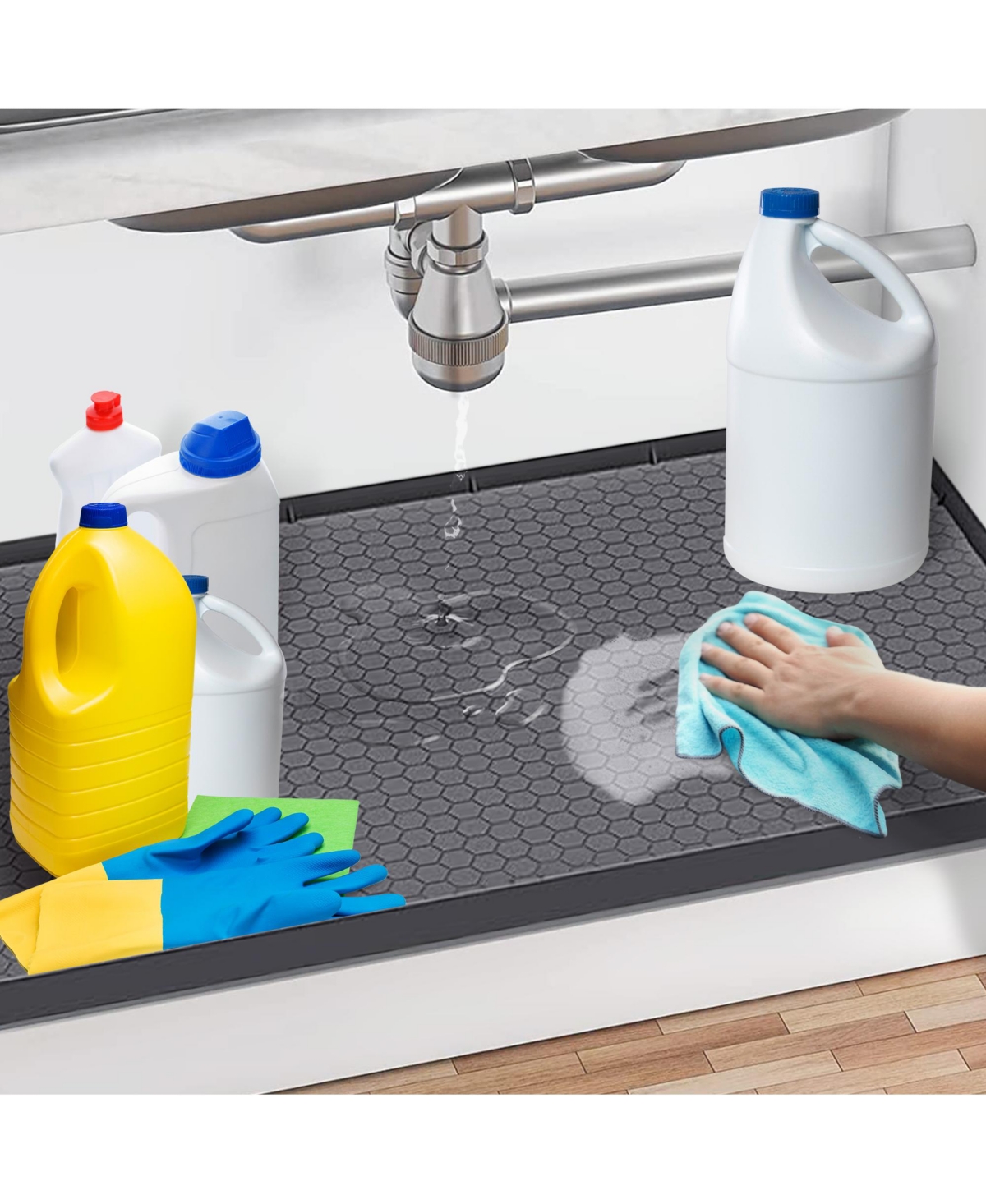 Click here for Cheer Collection Sillicone Under Sink Mat 19 x 25... prices