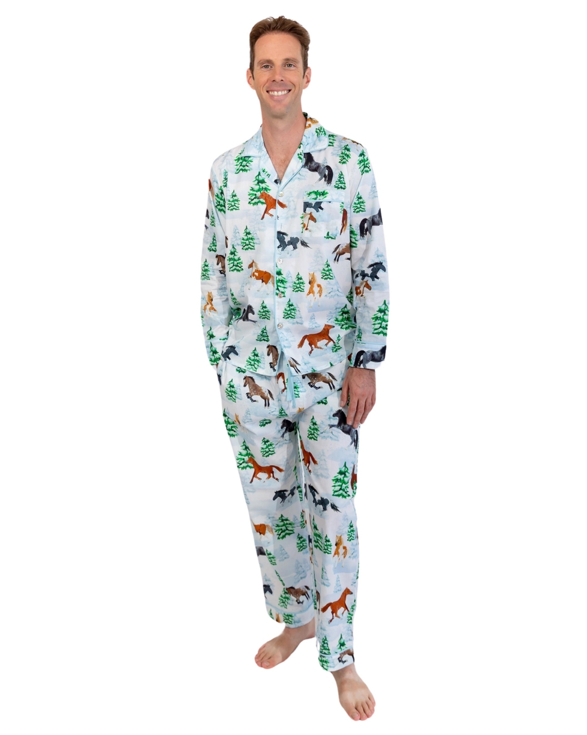 Click here for Sant and Abel Mens Hepburn Gingham Navy Long Pj Se... prices