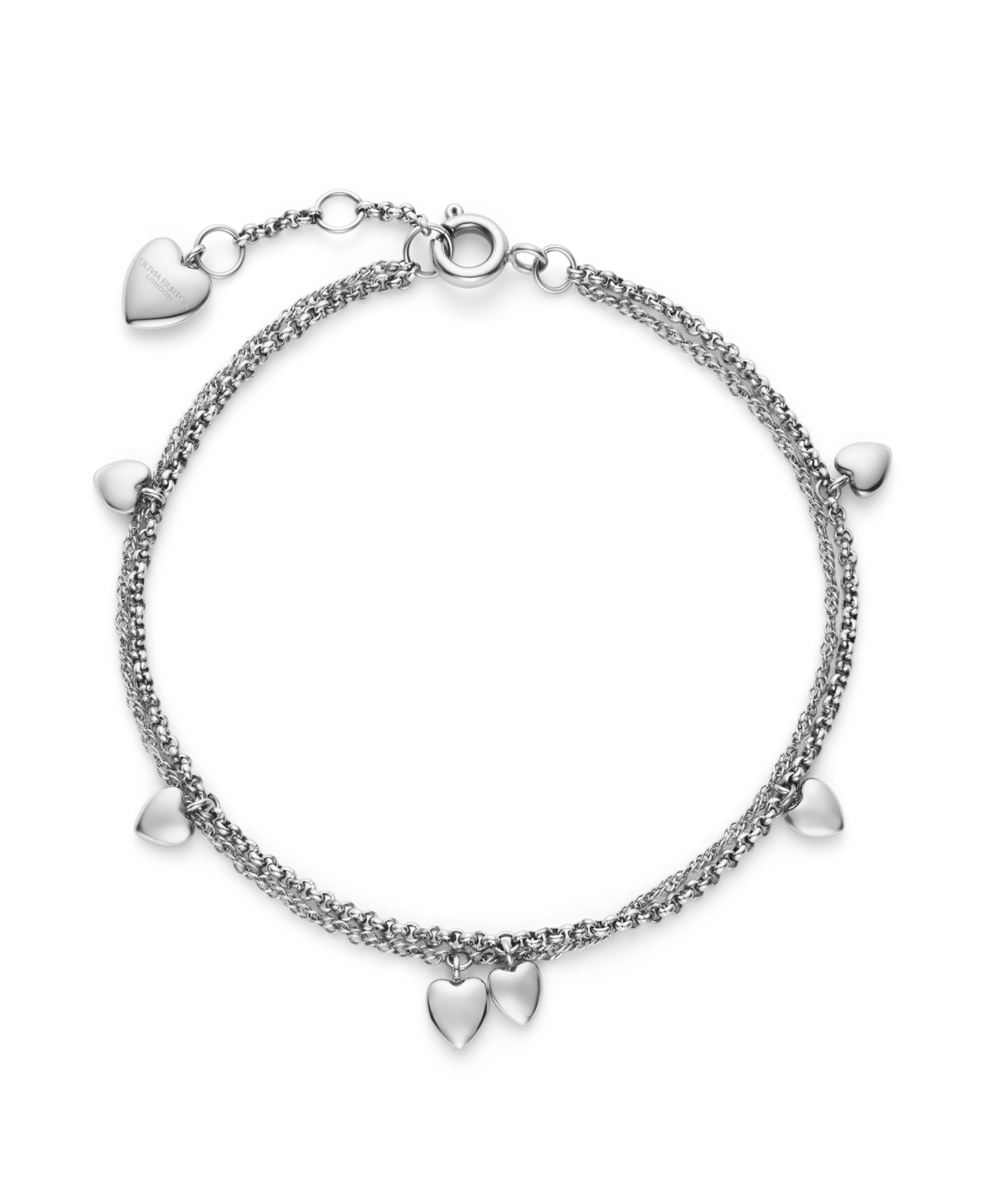 Click here for Olivia Burton Mini Heart Silver Tone Stainless Ste... prices