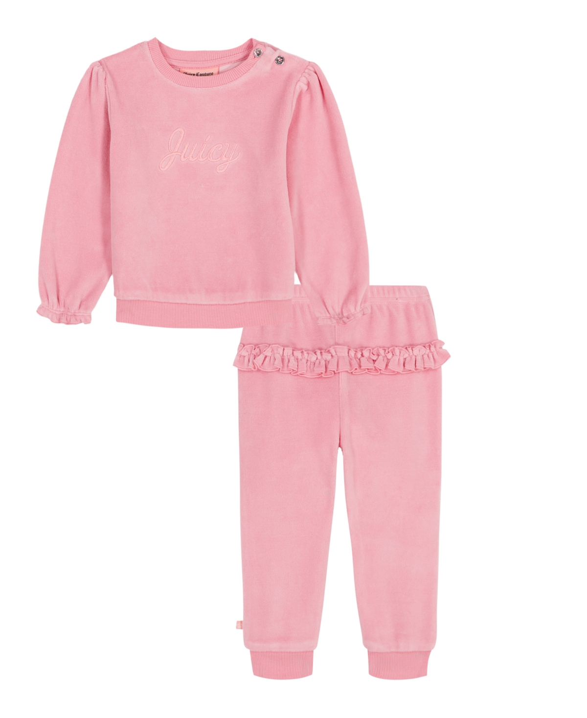 Click here for Juicy Baby Girls 2-Piece Top and Pants Set - Pink prices
