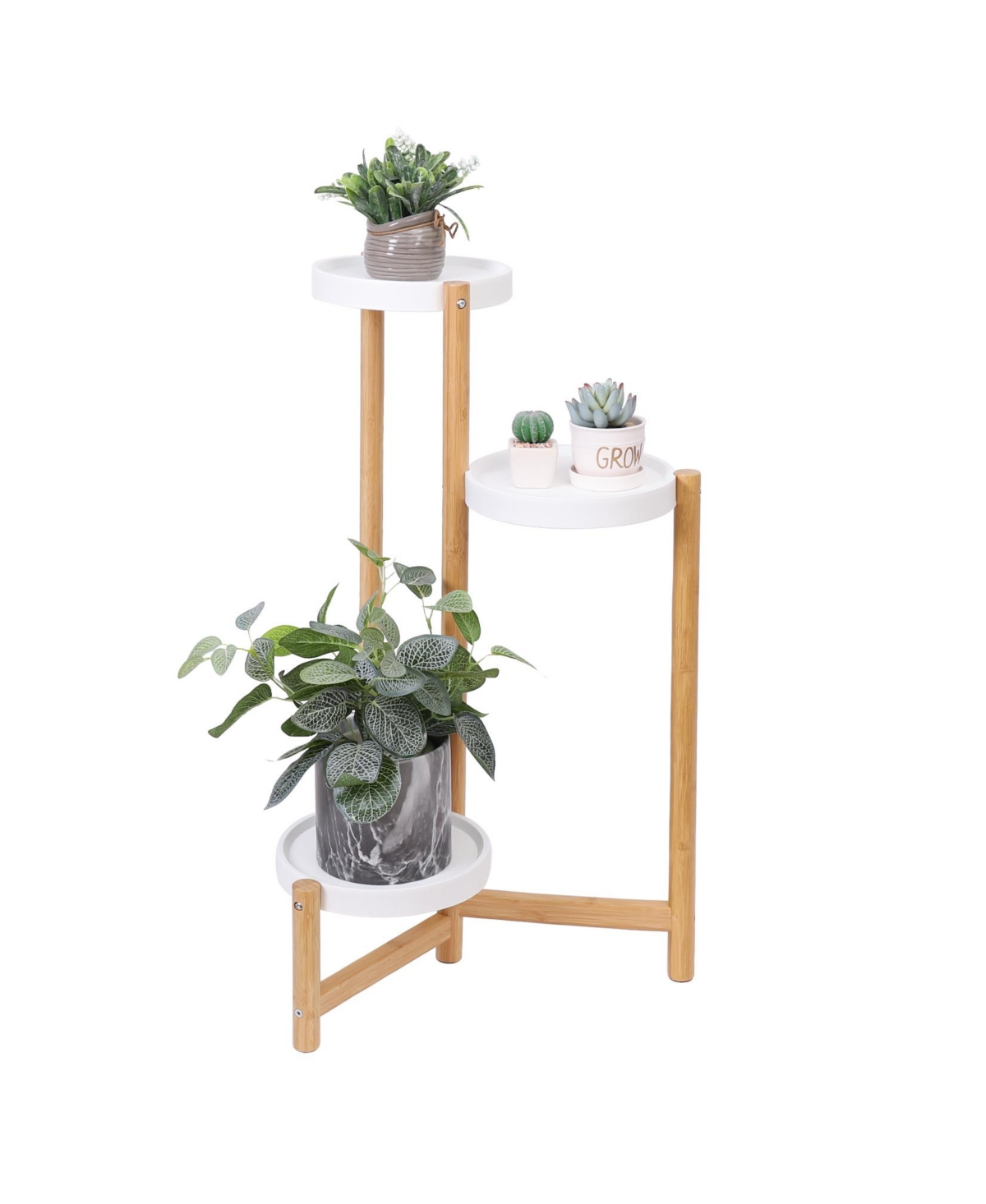 Click here for Unho Adjustable Bamboo Plant Flower Display Storag... prices