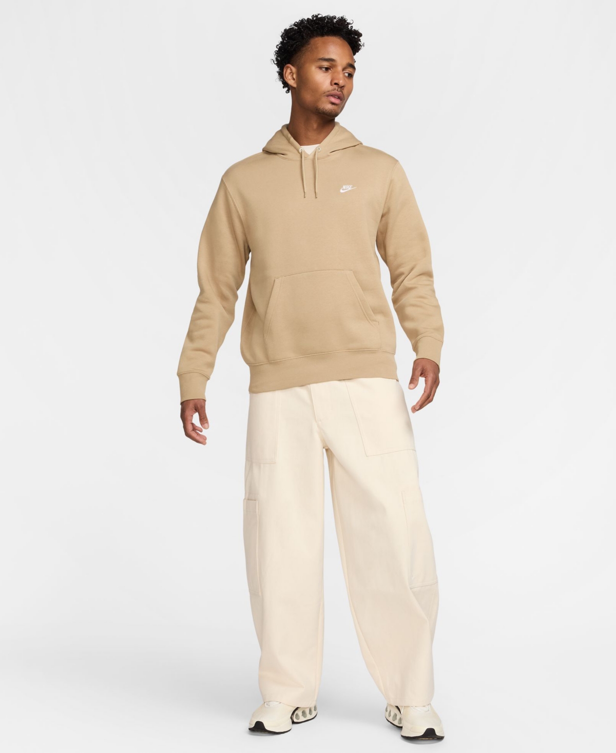 Click here for Nike Club Mens Pullover Fleece Logo Hoodie - Parac... prices