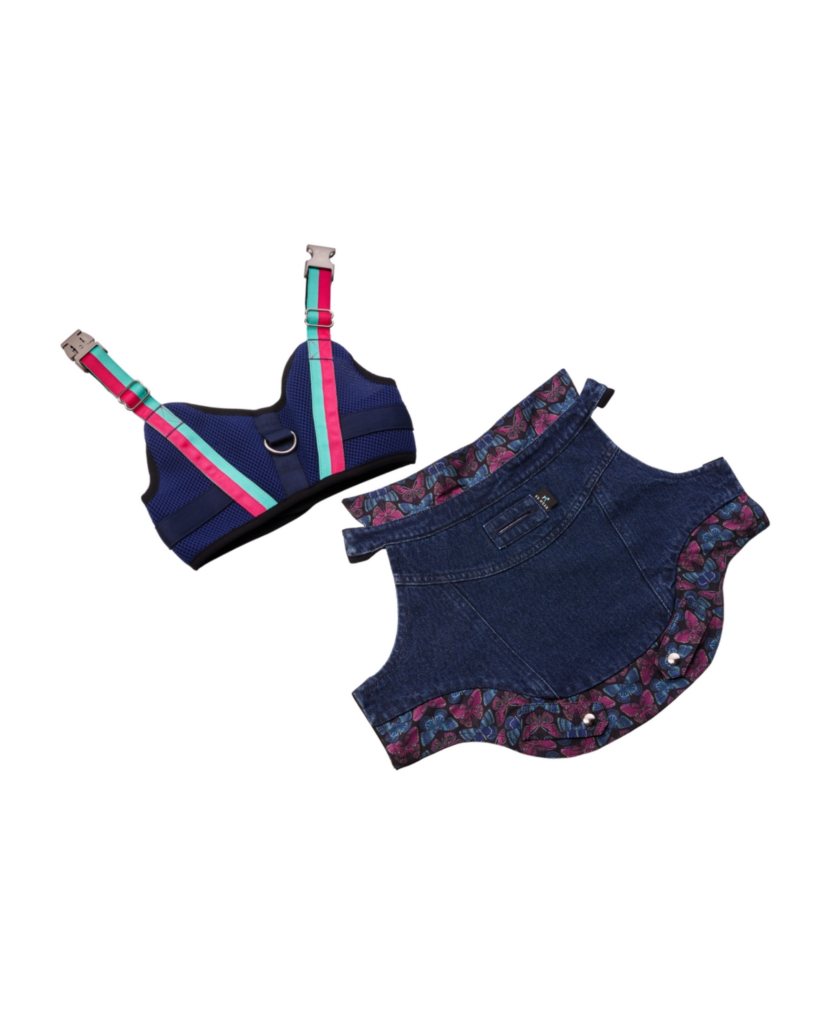 Click here for Trina Turk Denim Jacket & Harness Set - 2XL - Blue prices