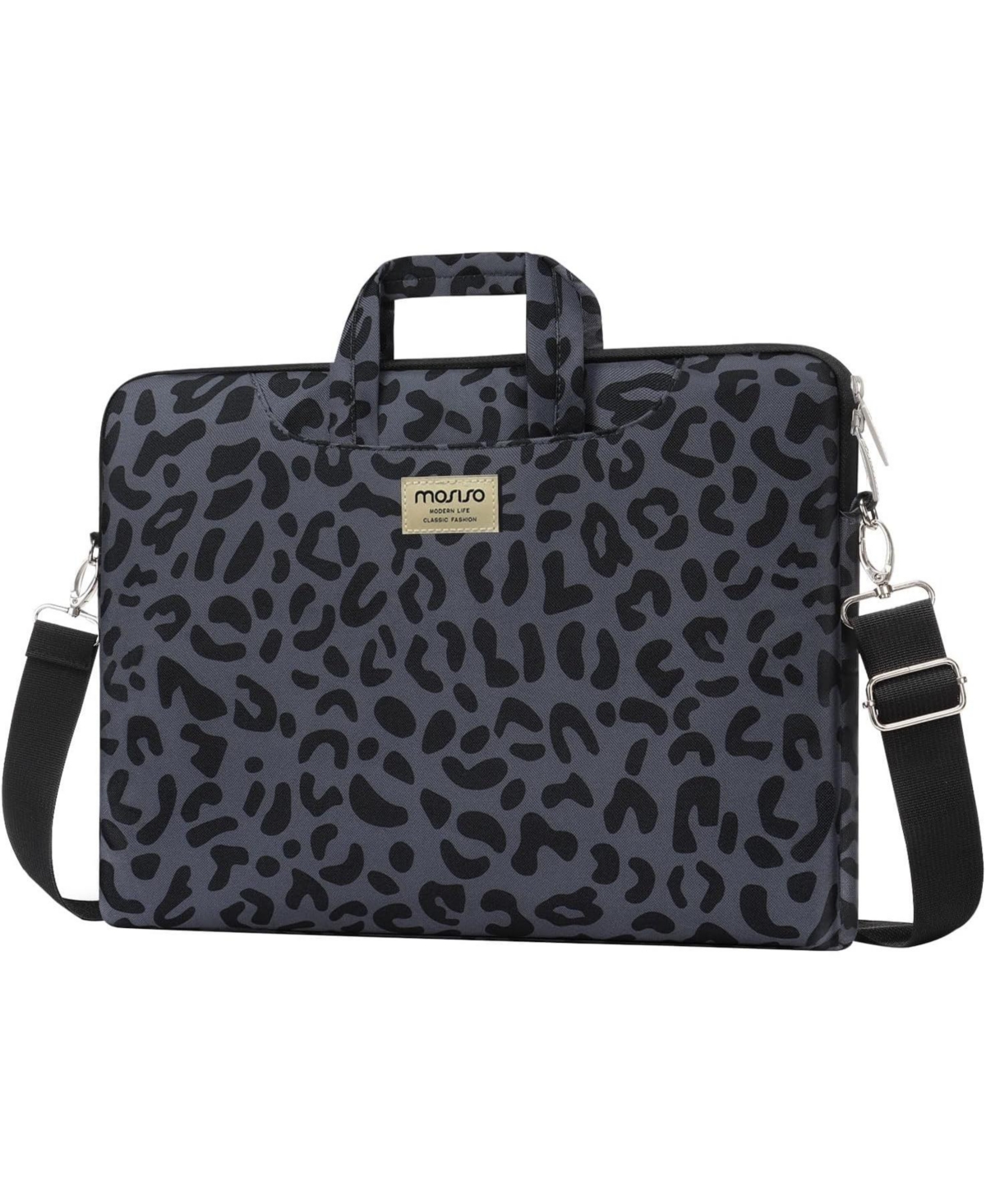 Click here for Mosiso Leopard Grain Laptop Shoulder Bag - 15-15.6... prices