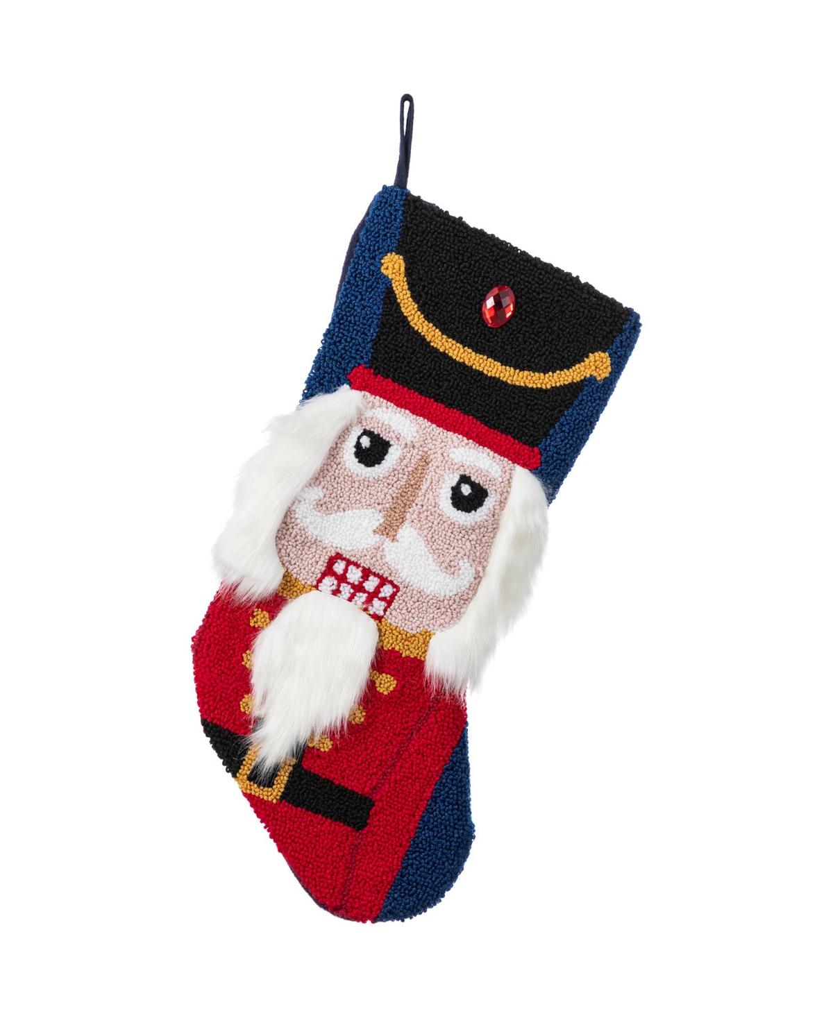 Click here for Glitzhome 21 Hooked Nutcracker Christmas Stocking... prices