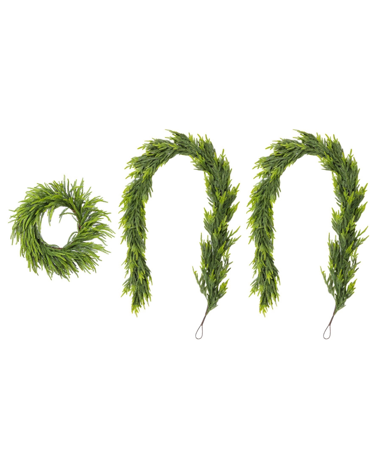 Click here for Glitzhome Christmas Greenery Dripping Wreath and M... prices