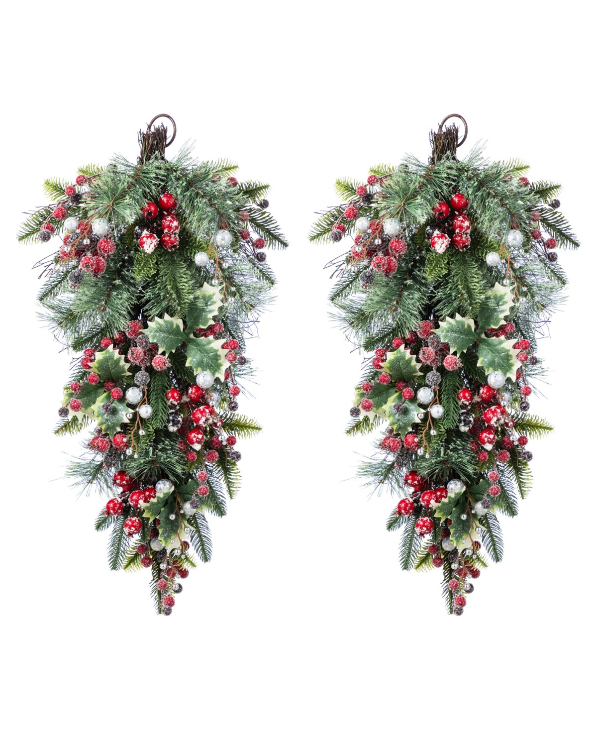 Click here for Glitzhome Christmas Pomegranate Berry and Holy Lea... prices