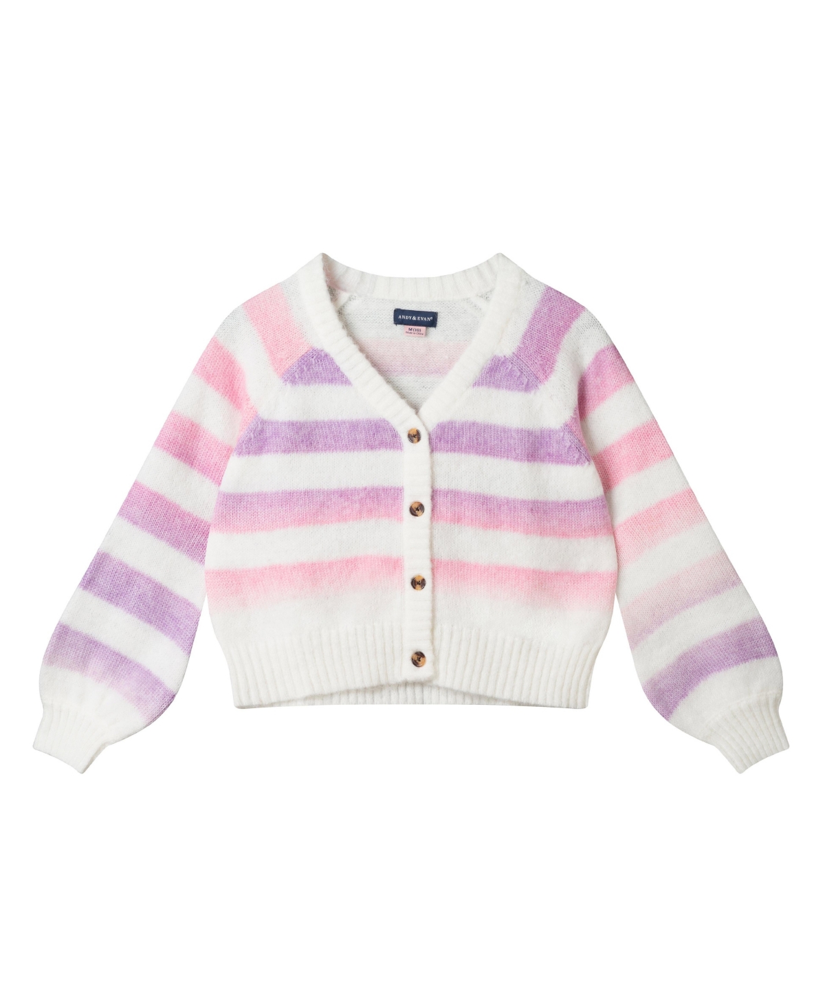 Click here for Andy & Evan Child Girls Striped Ombre Cardigan - O... prices